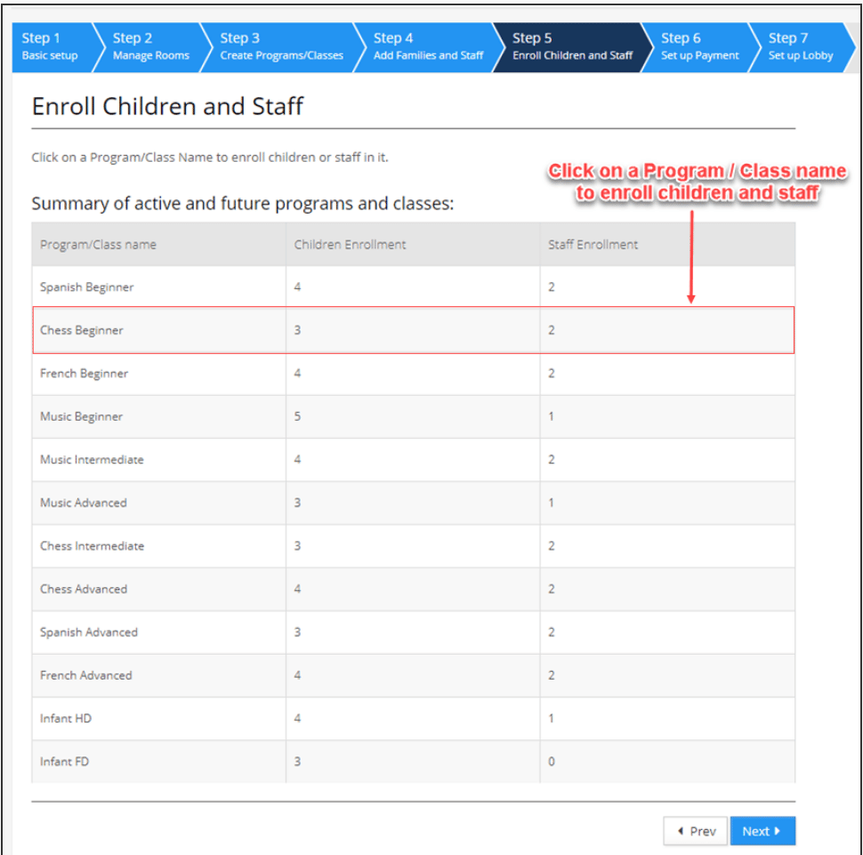 Step-5-Enrollment - iCare Childcare Management Software